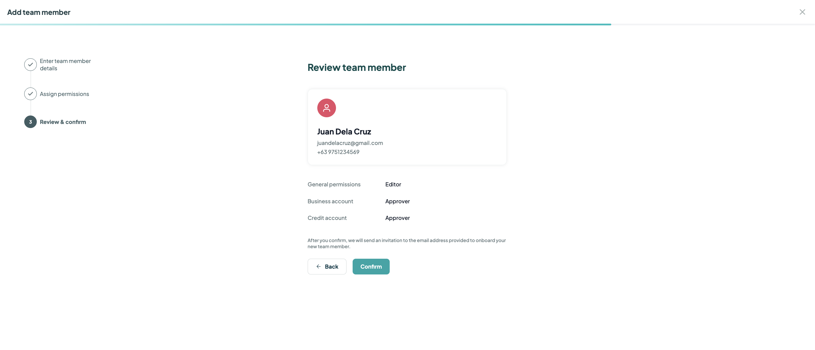 Adding Team Members – First Circle